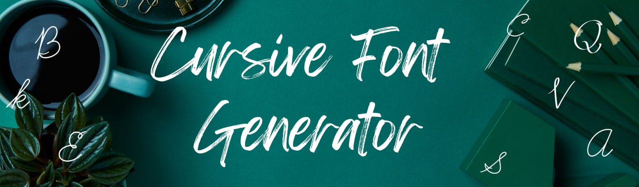 Cursive Font Generator – fancy font